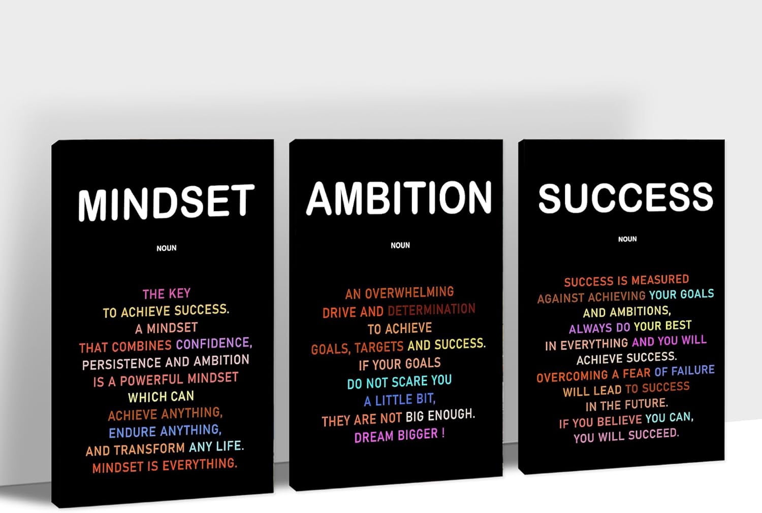 AVOI Inspirational Wall Art, Motivational Quotes Canvas Art Prints for ...