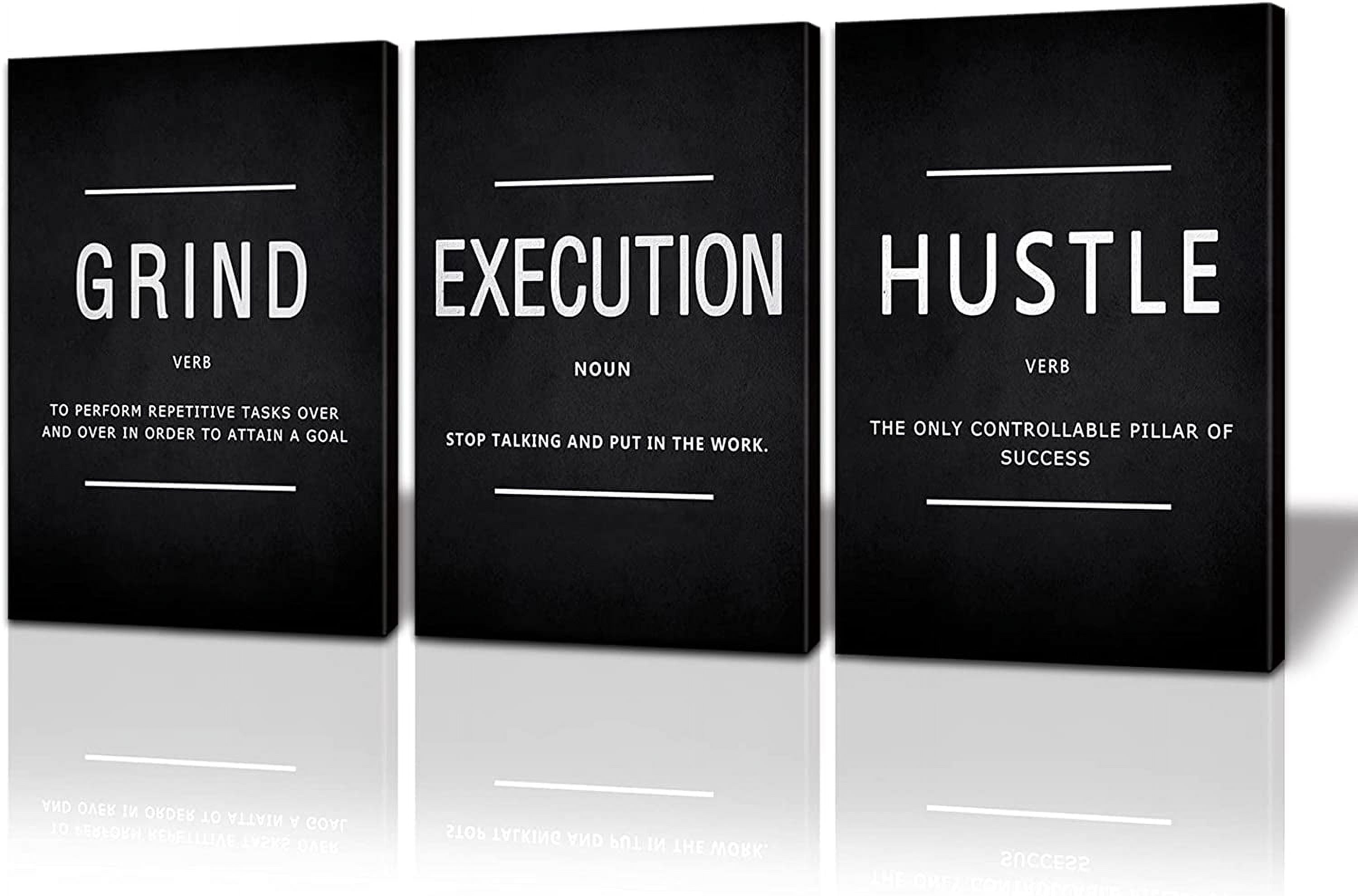 AVOI Inspirational Wall Art Office Decor Motivational Wall Art Canvas Prints Entrepreneur Bundle ...