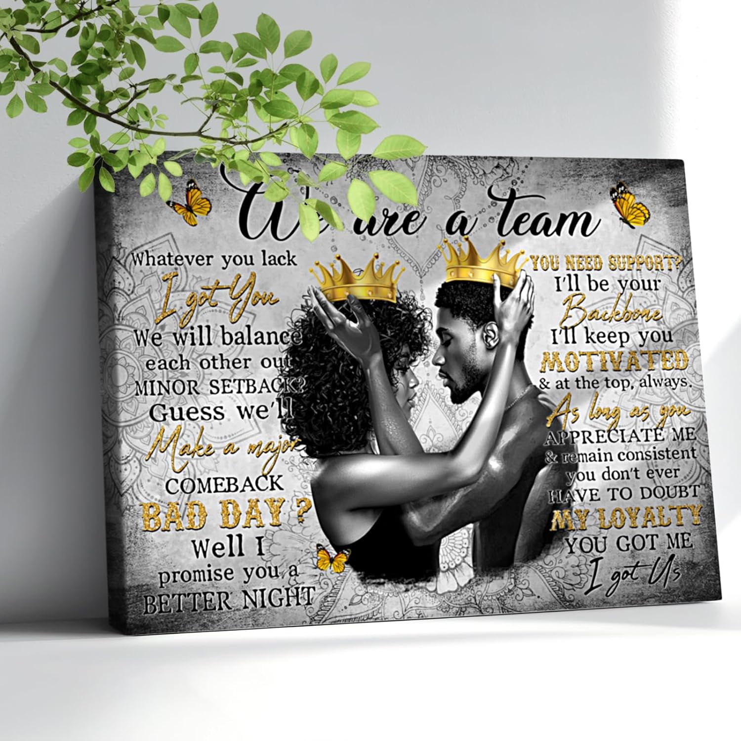 AVOI Inspirational Wall Art Office Wall Decor for Office Team Rules ...