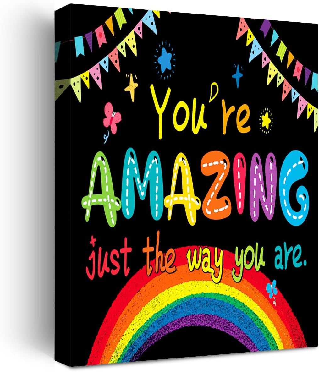 AVOI Inspirational Wall Art for Classroom Decor,You are the Amazing ...