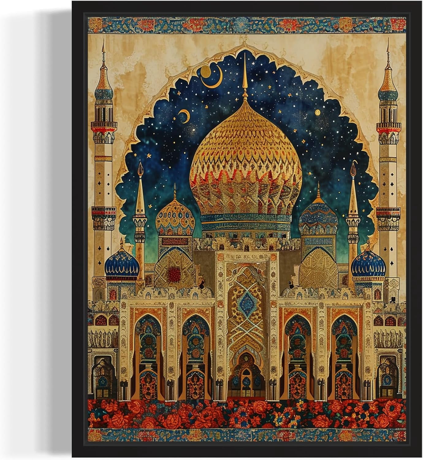 AVOI Islamic Building Art Print Poster, Religious Faith Spiritual Wall ...