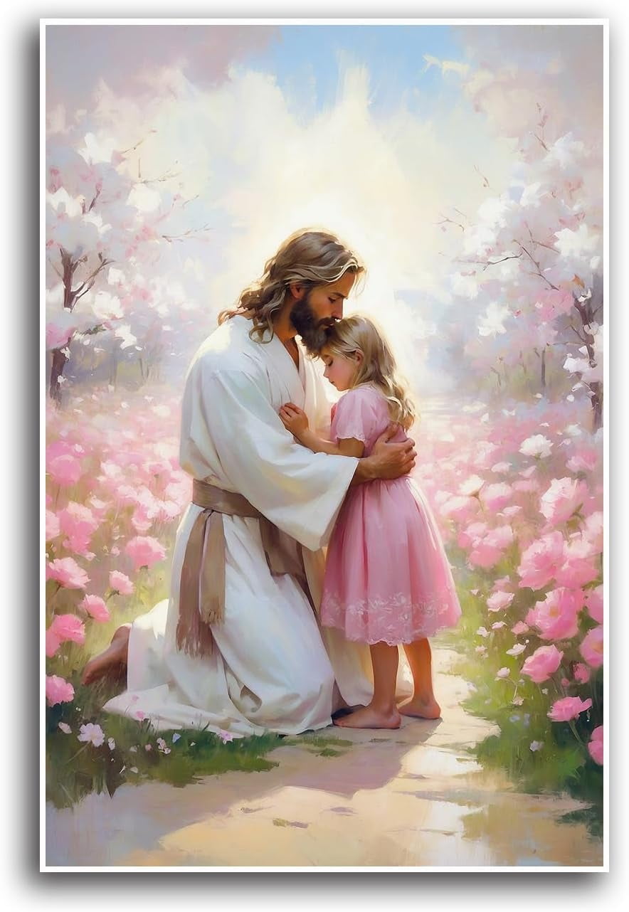 AVOI Jesus Christ Religious Mural Jesus and Children Religious Belief ...