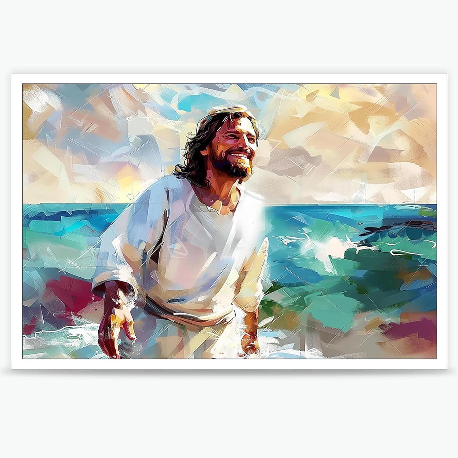 AVOI Jesus Christian Scripture Canvas Wall Art Minimalist Story Poster ...
