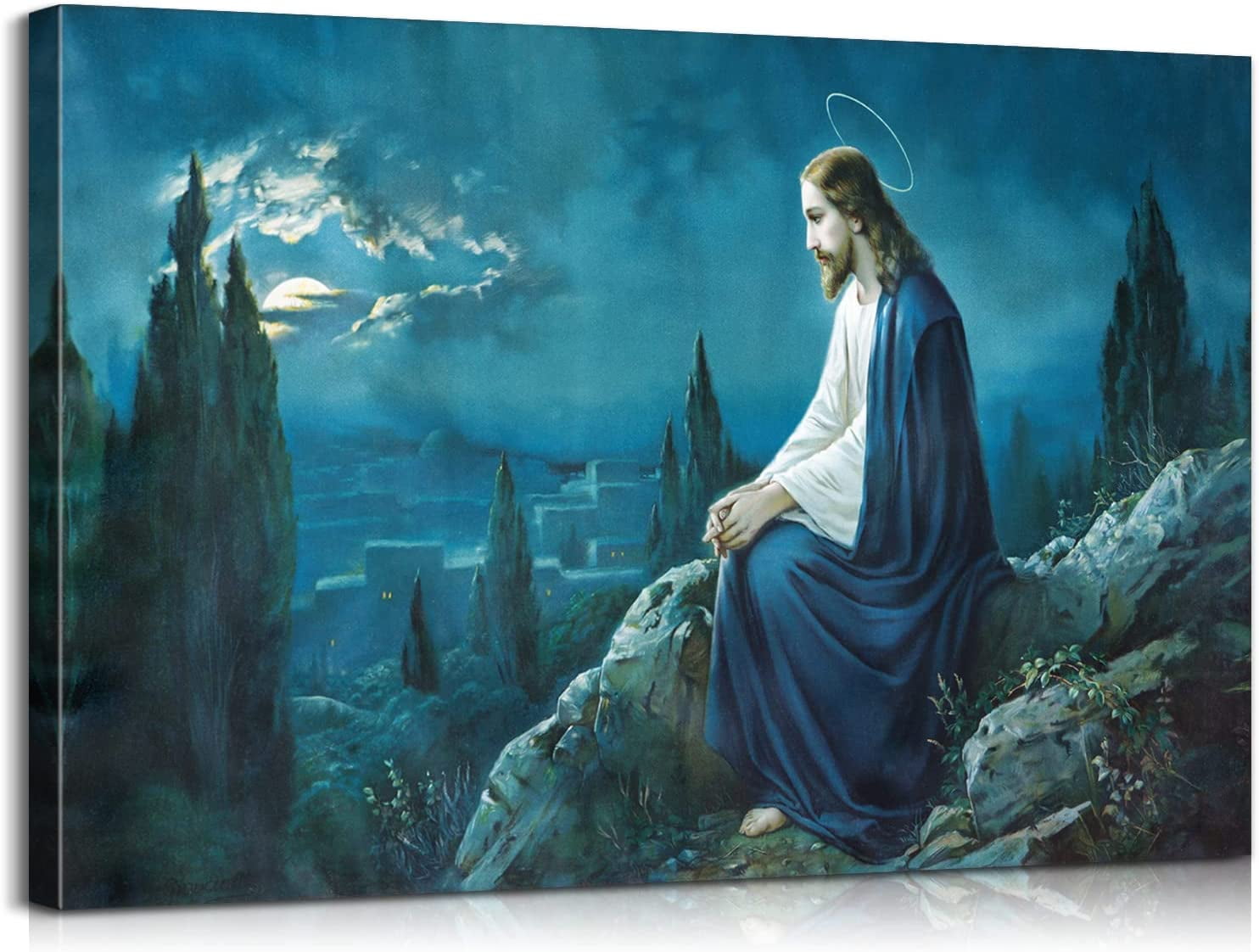 AVOI Jesus Decor Jesus Prays in The Garden of Gethsemane Pictures ...