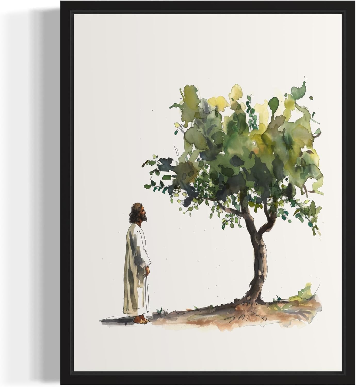 AVOI Jesus with the Fig Tree Art Print Poster, Religious Faith ...