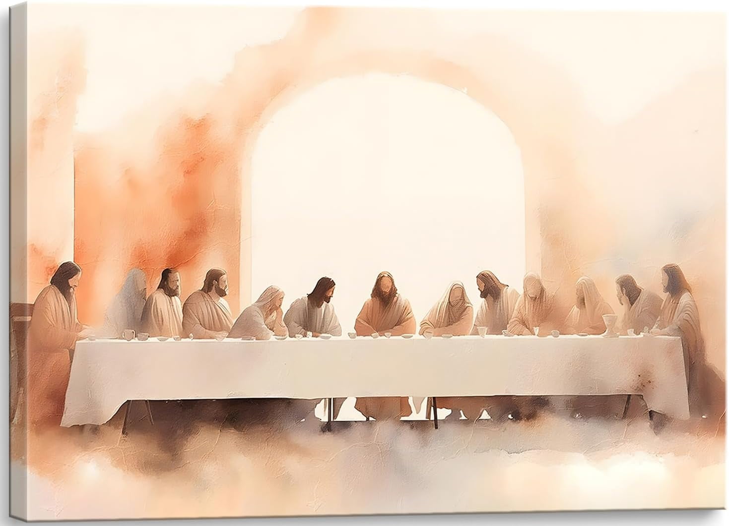AVOI Jesus Last Supper Wall Art Christian Canvas Wall Decor God ...