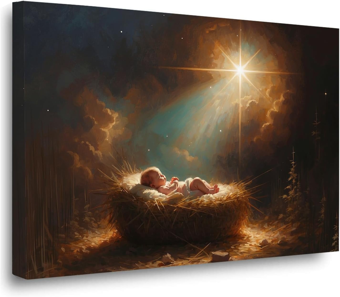 AVOI Jesus Mural Divine Mercy Painting Canvas Wall Decor Pic4 Christian ...