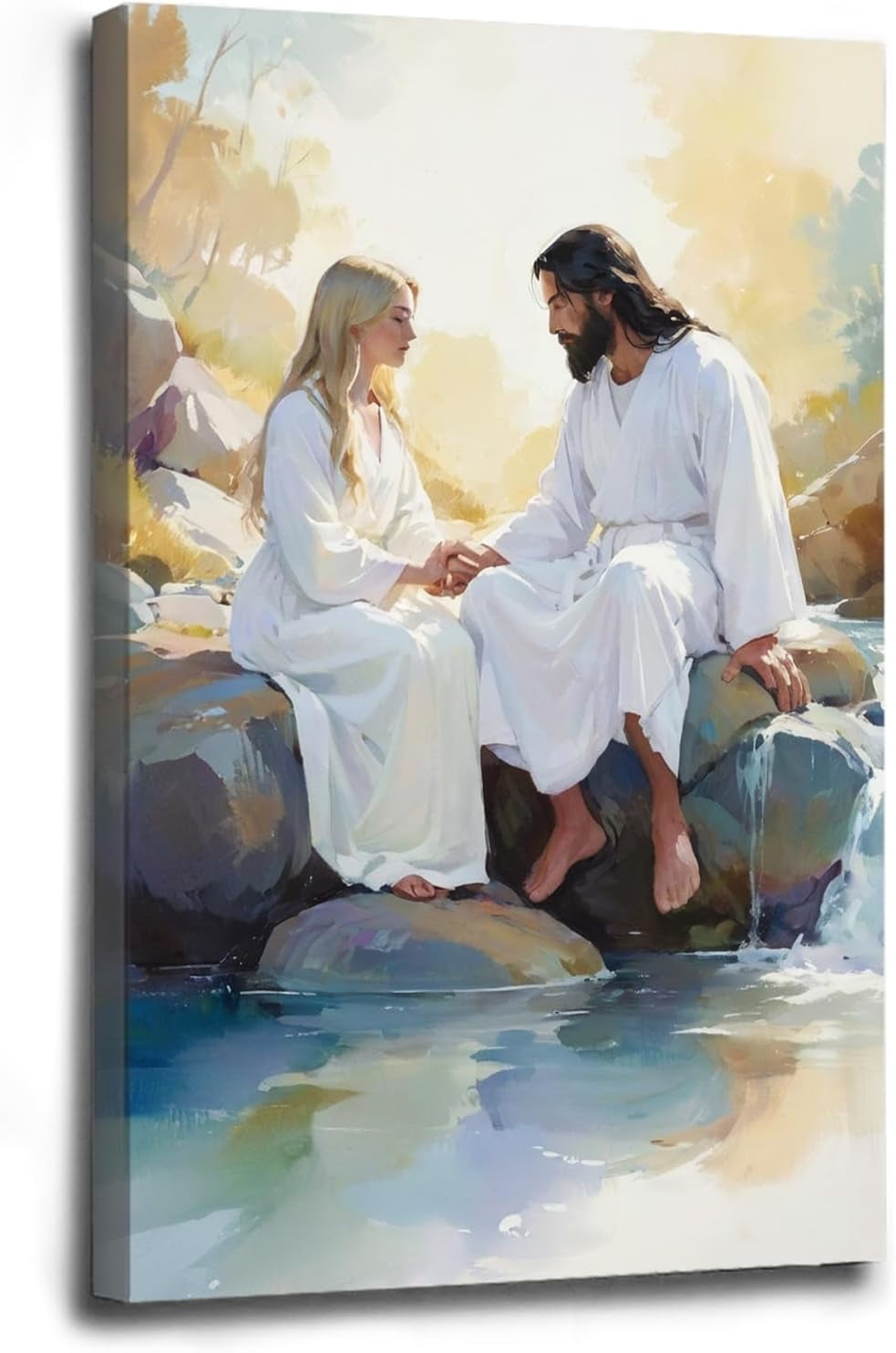 AVOI Jesus Mural Divine Mercy Painting Canvas Wall Decor Pic7 Christian ...