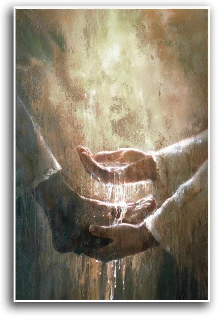 AVOI Jesus smiles and stretches out his hands inspirational wall ...