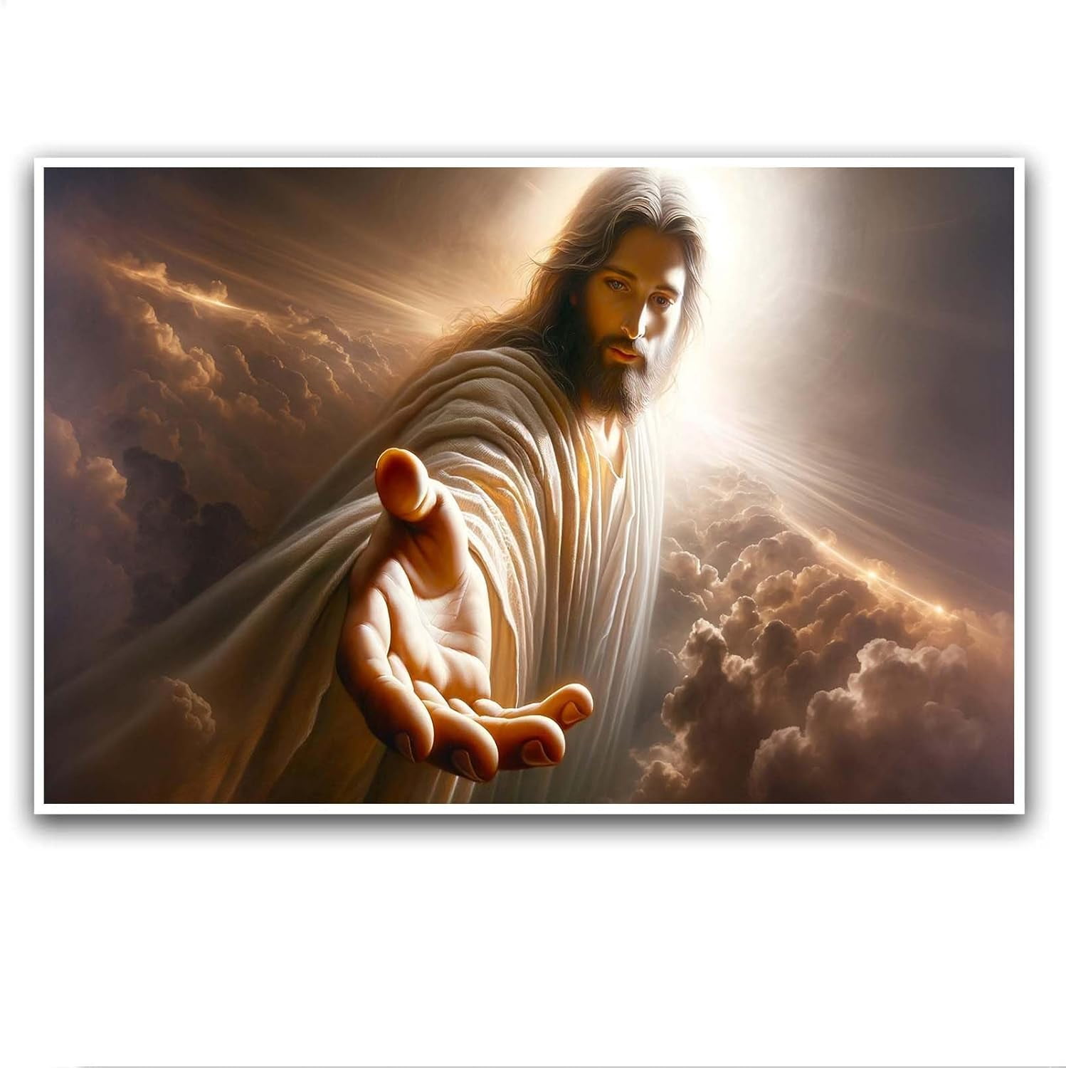 AVOI Jesus smiling and stretching out his hands inspirational wall ...