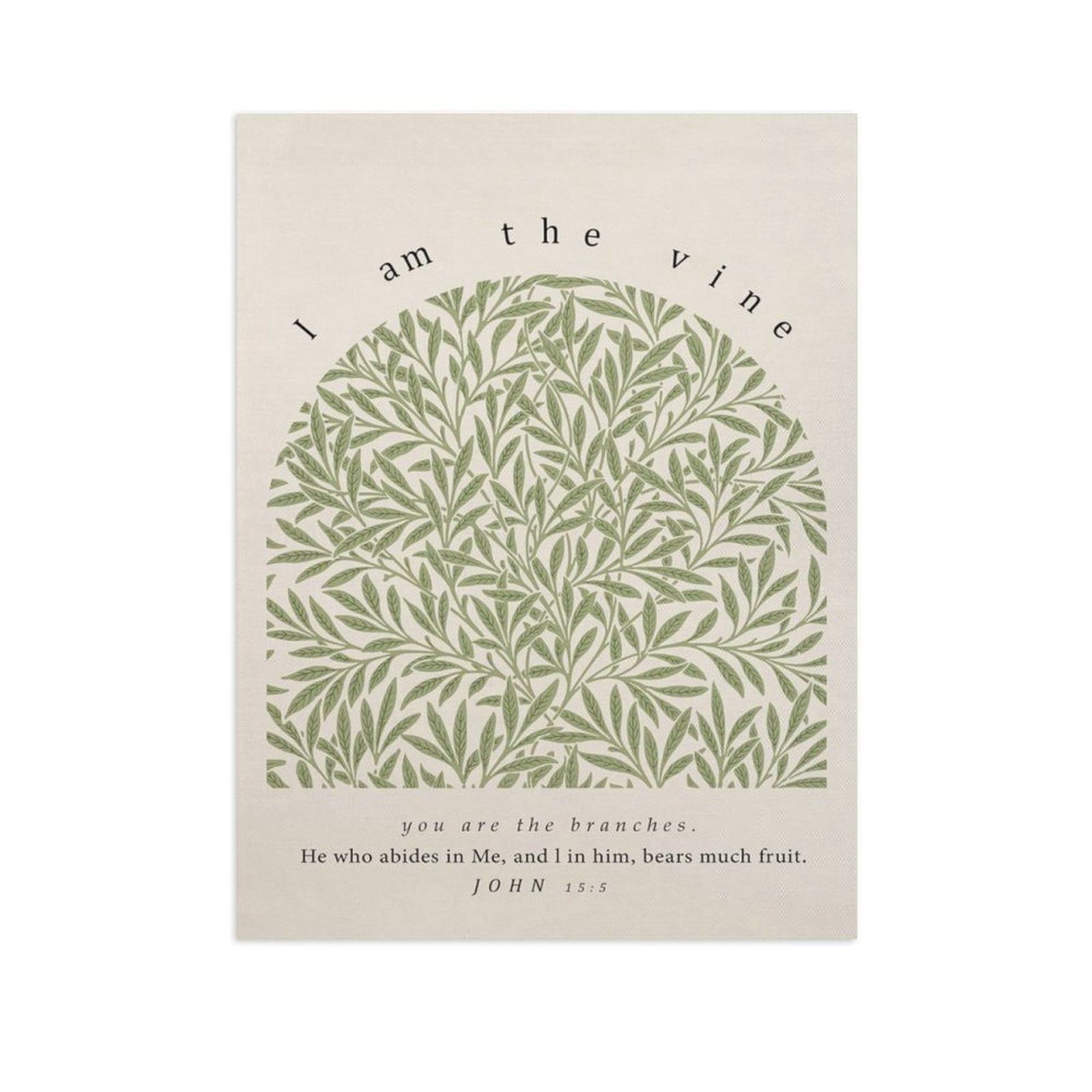 AVOI John 15: 5 Christian Wall Art Poster, Scripture I Am the Vine Wall ...