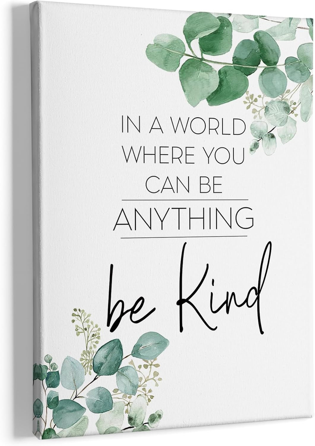 AVOI Be Kind Inspirational Wall Art Decor, Be Kind Sign Office Unframed ...