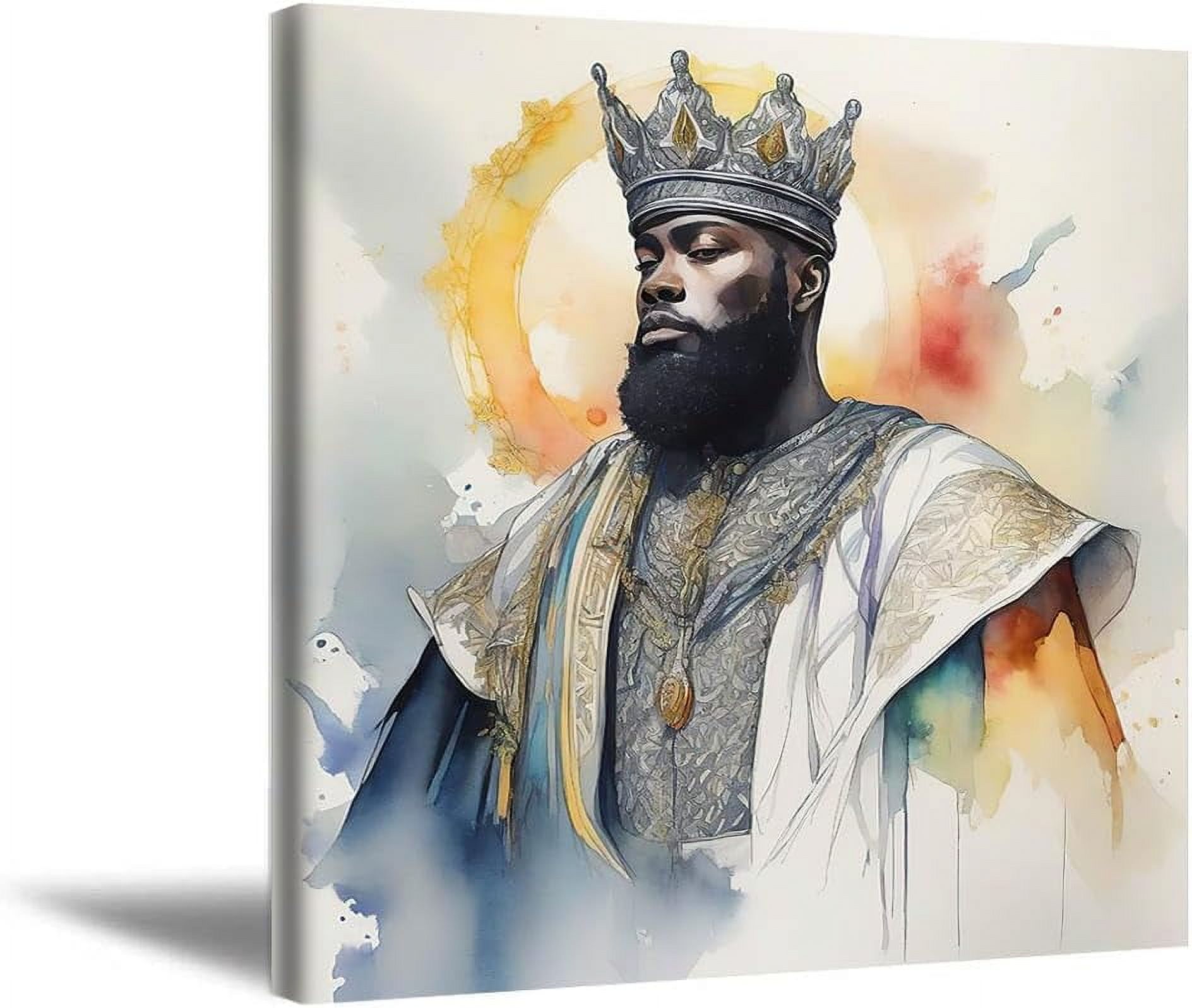 AVOI King wall decor African American Wall art Black Queen And King ...