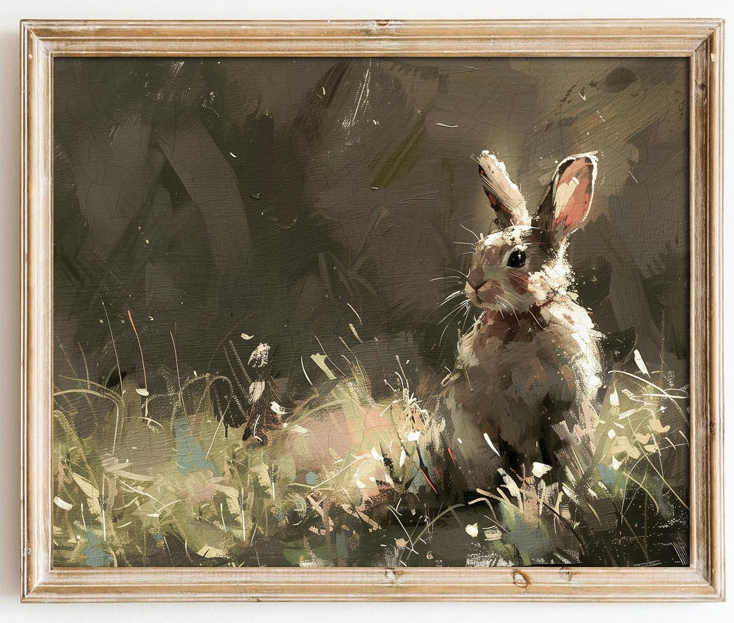 AVOI Kizbook Vintage Bunny Wall Art Prints Easter Wall Decor, Neutral ...