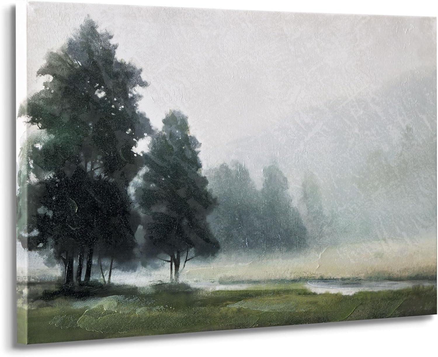 AVOI Landscape Canvas Wall Art, Green Tree Wall Art Decor, Natural ...