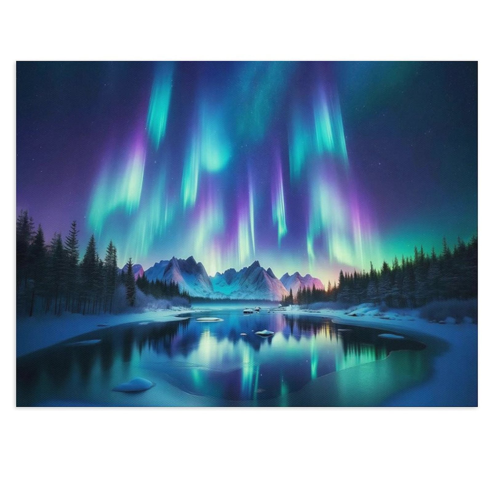 AVOI Large Wall Art for Living Room Bedroom Aurora Scenery Pictures ...