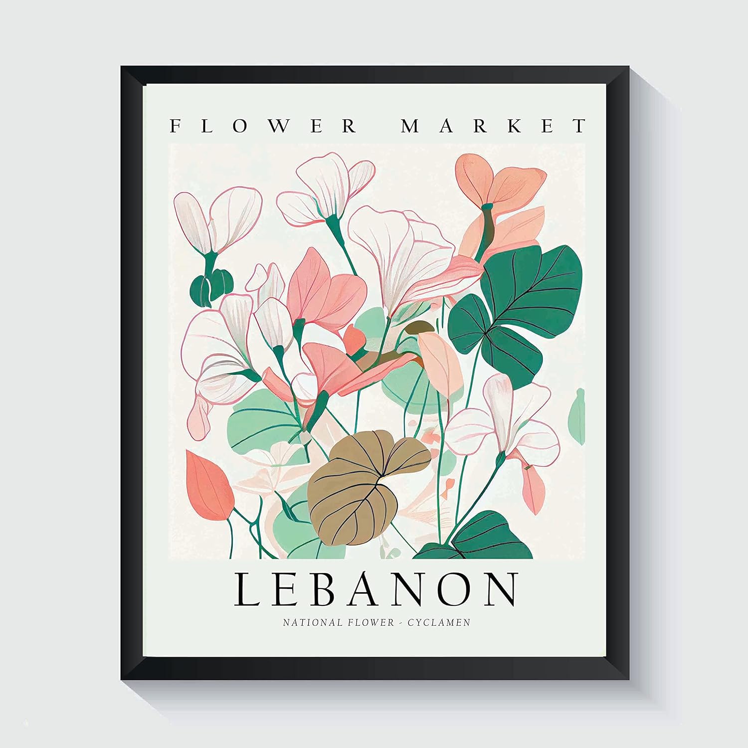 AVOI Lebanon Art Print Poster, Lebanon Flower Market Wall Art, Artwork ...