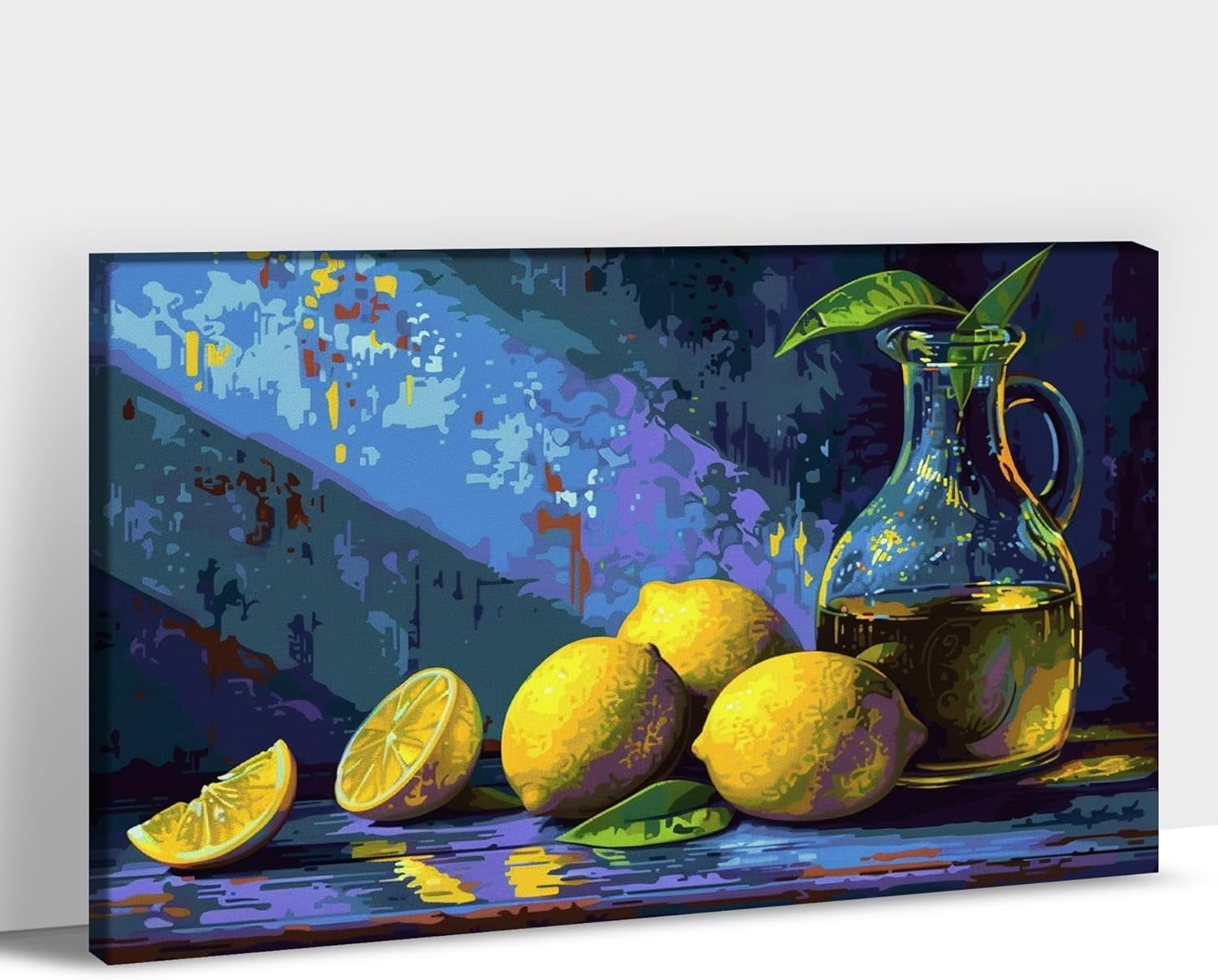 AVOI Lemon Wall Art, Vintage Yellow Lemon Canvas Prints for Kitchen ...