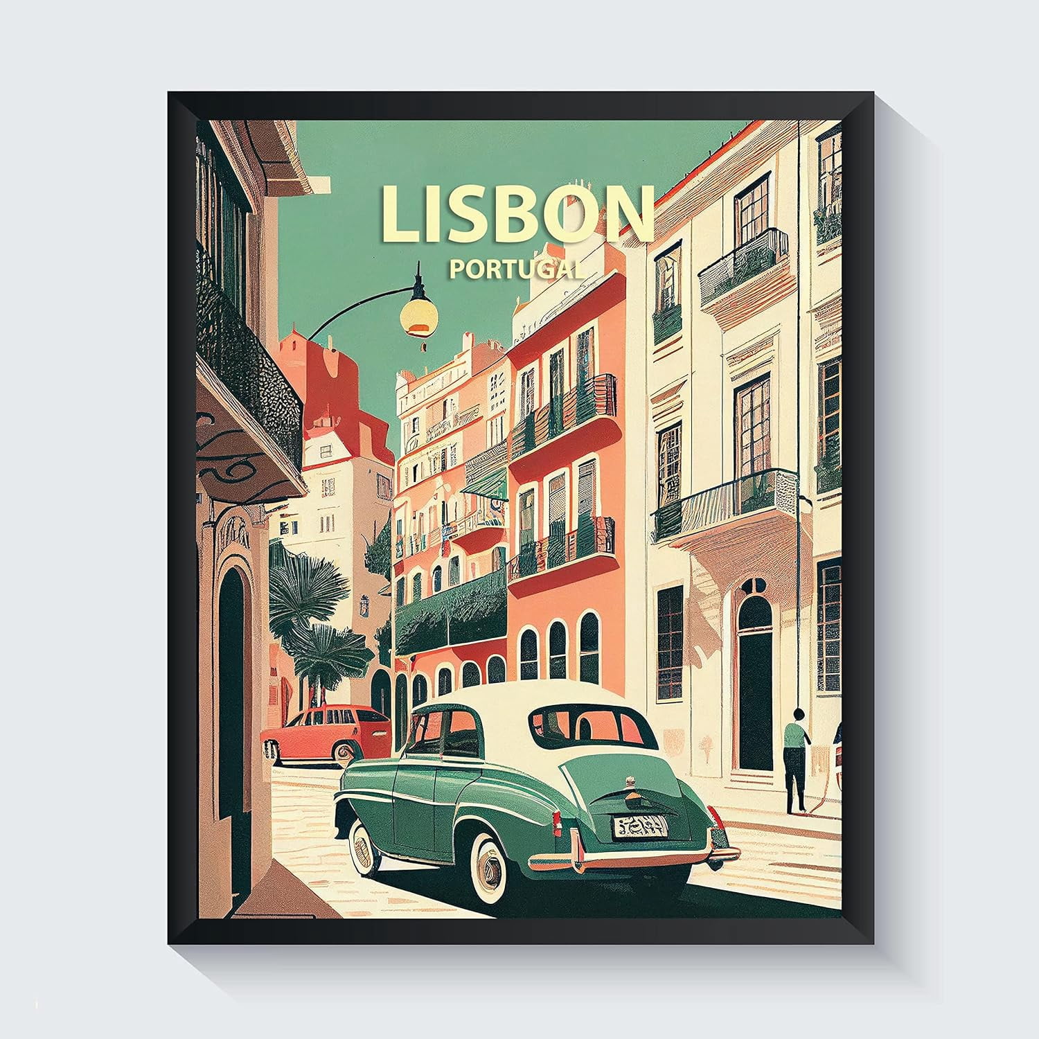 AVOI Lisbon Art Print Poster, Portugal Wall Art Painting Decor, Europe ...