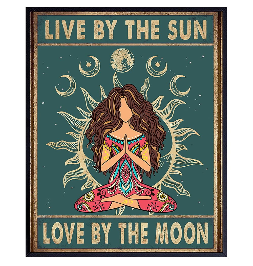 AVOI Live By The Sun Love By The Moon Sign - Boho Decorations - Trippy ...