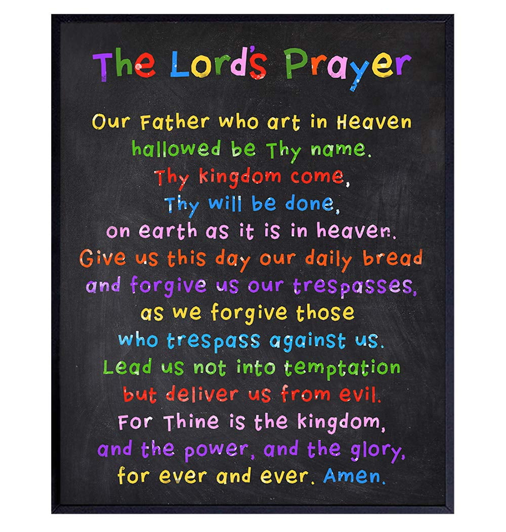 AVOI Lords Prayer Wall Decor-Religious Decor-Christian Scripture Wall ...