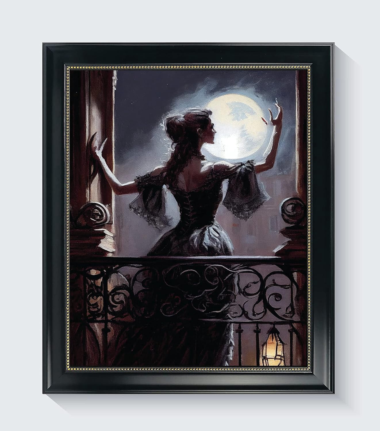 AVOI Luna Moon Worship Gothic Art Print Poster, Goth Wall Art Painting ...