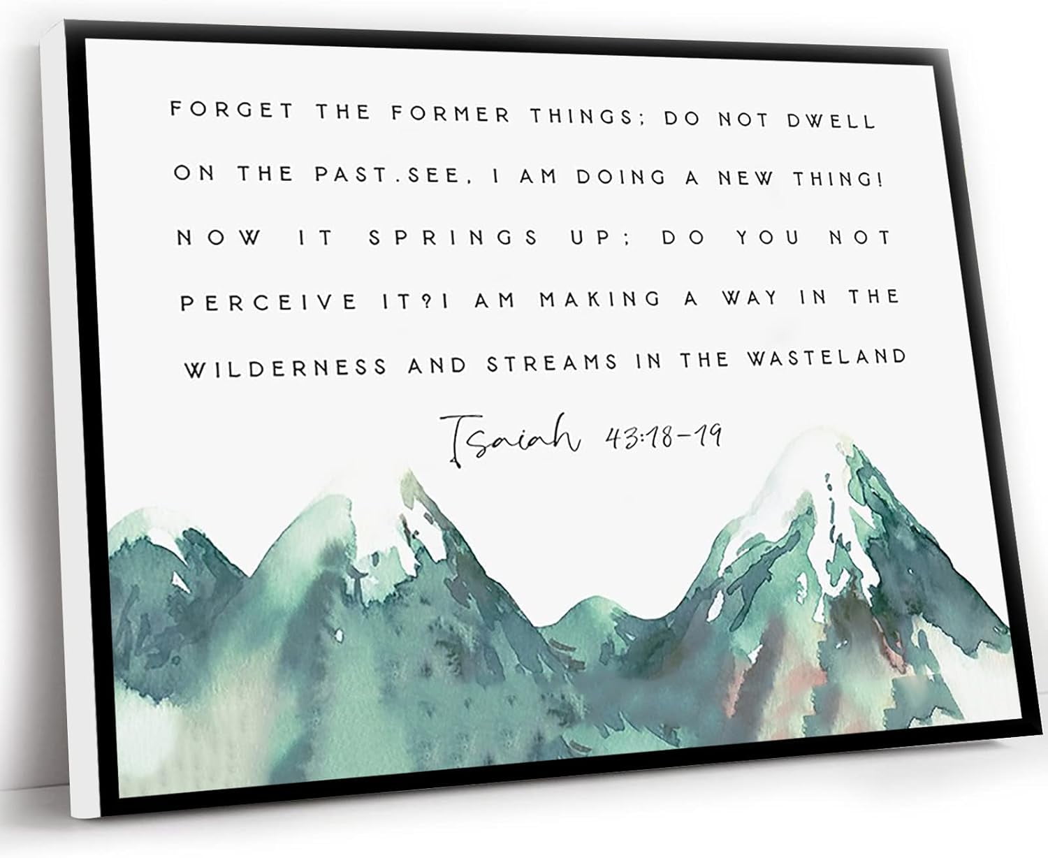 AVOI MINIMALIST LIVING ROOM DECOR, I Am Making A Way In The Wilderness Isaiah 43 18-19 ...