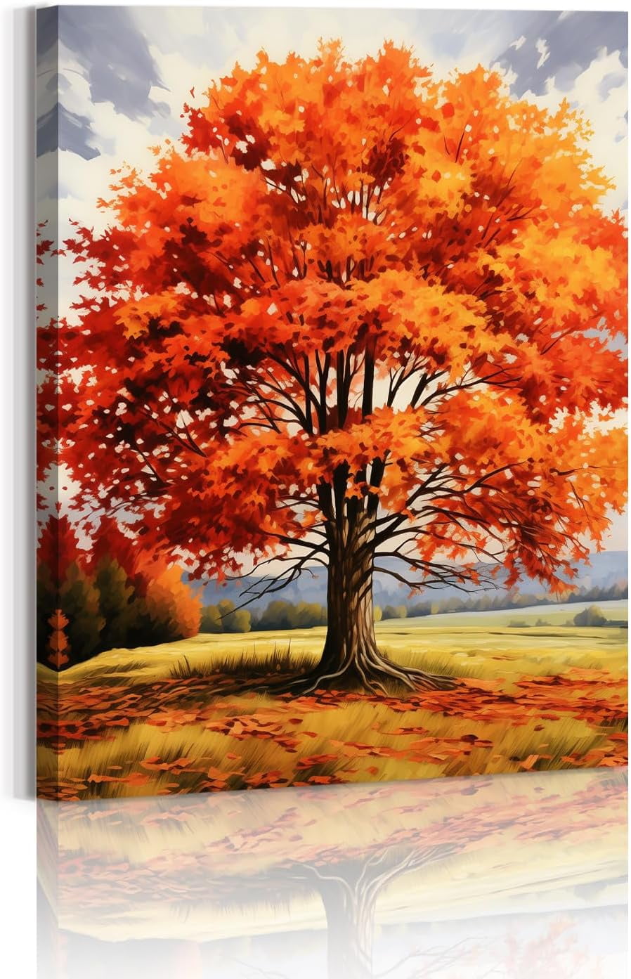 AVOI Maple Tree Canvas Wall Art Art Poster for House Living Room ...