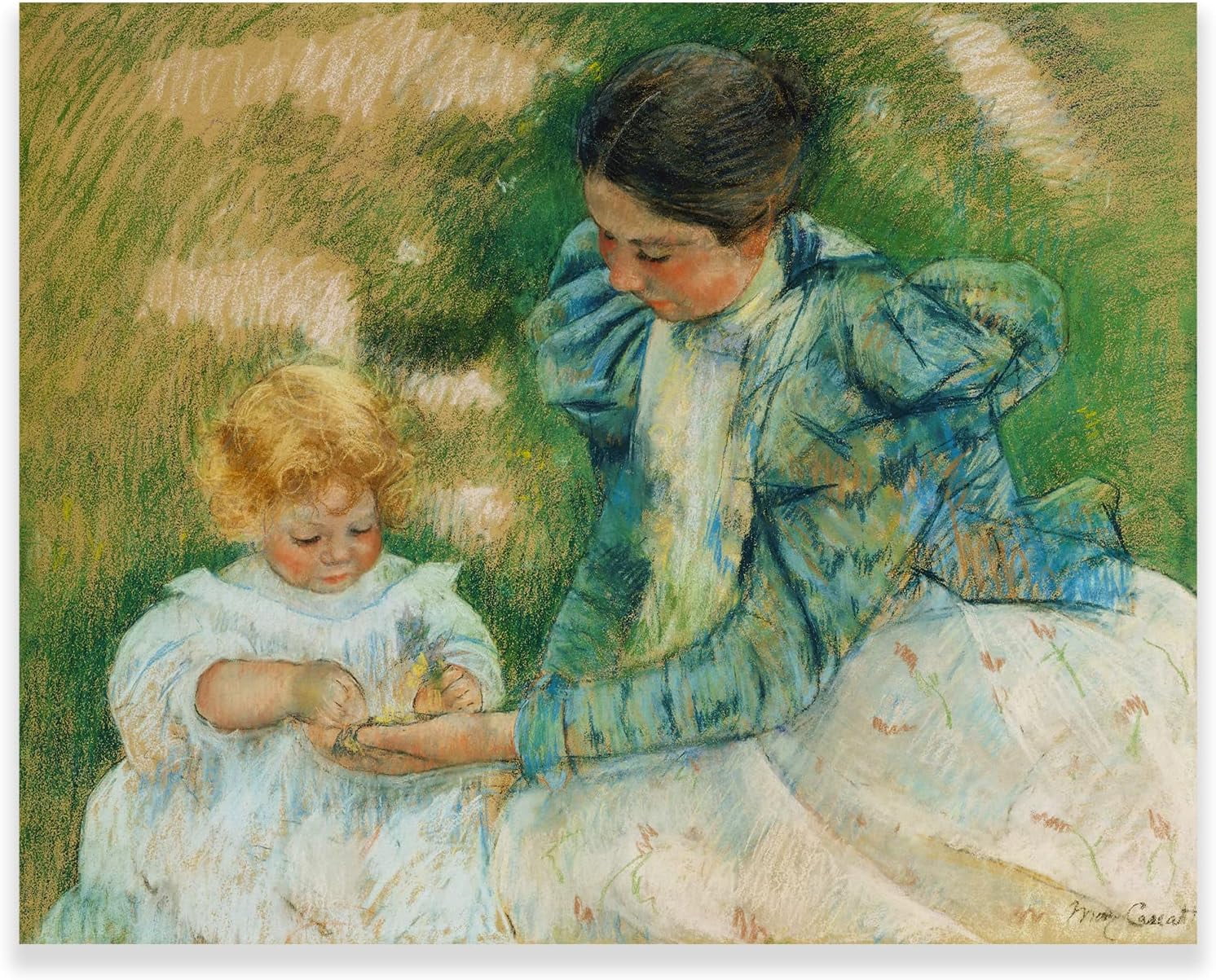 AVOI Mary Cassatt Canvas Prints Mother Playing With Her Child Poster ...