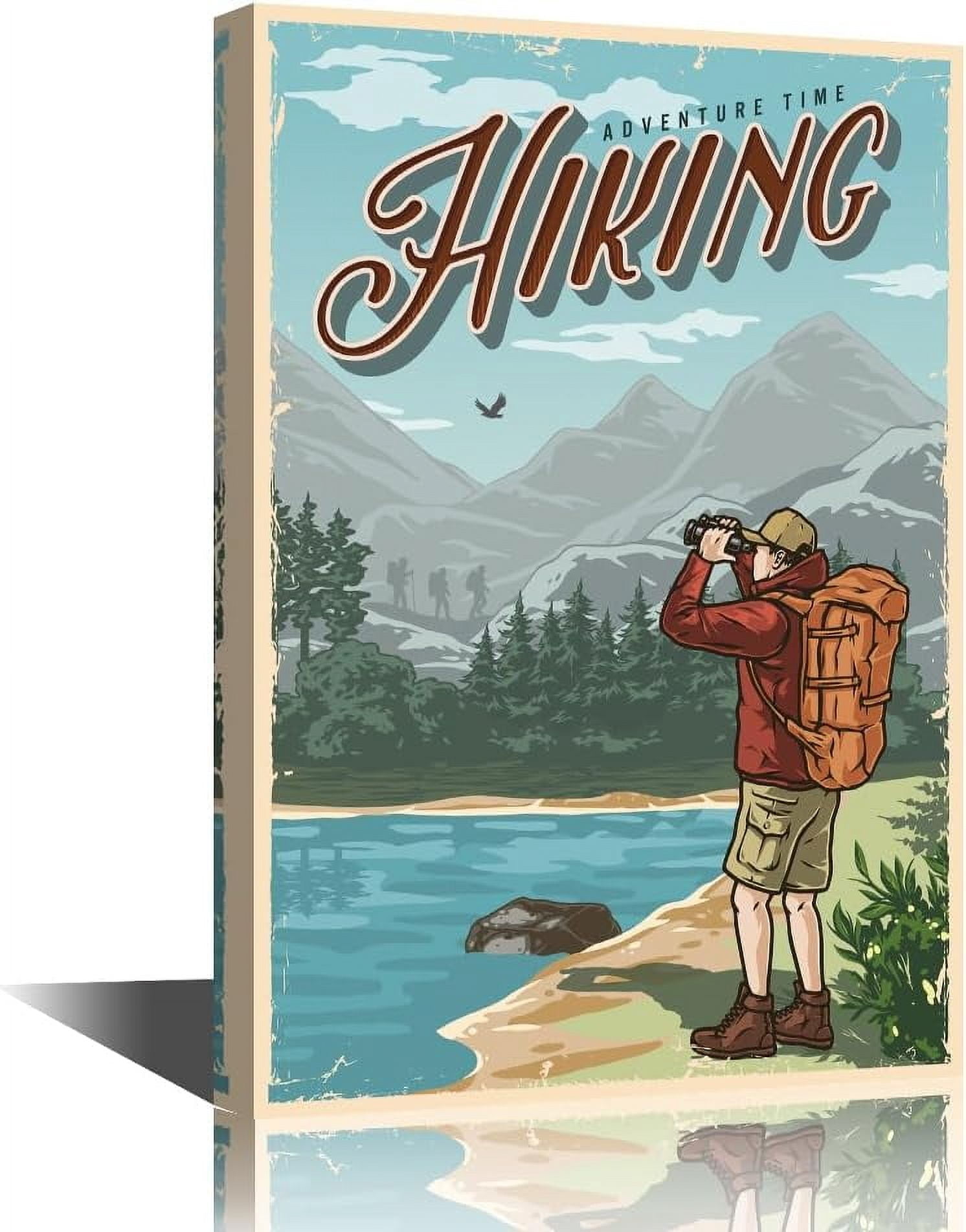 AVOI Modern Wall Art Hiking Signage Posters and Prints for Home Hotel ...