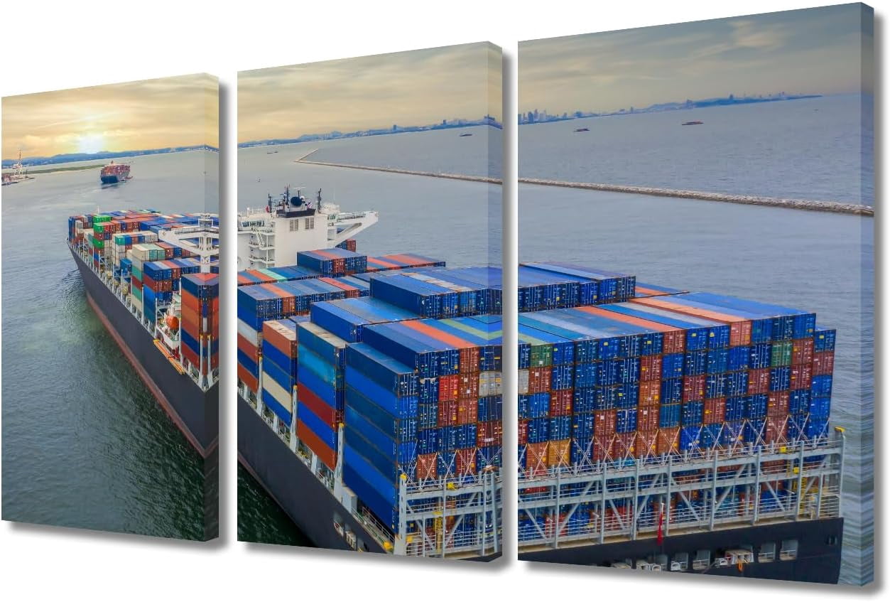 AVOI Modern Wall Art Transportation Oversea Worldwide by Container ...