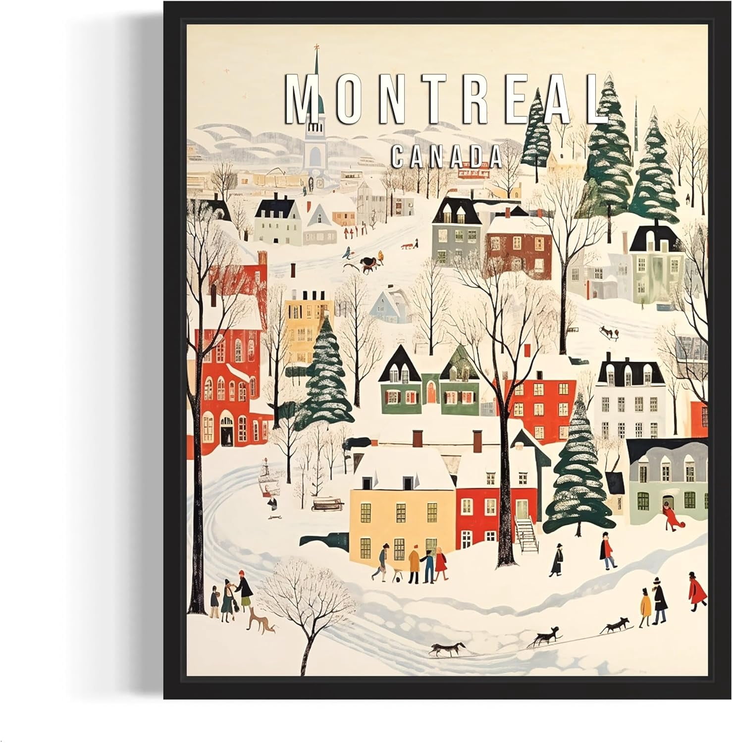 AVOI Montreal Canada Art Print Poster Wall Art, Vintage Travel Posters ...
