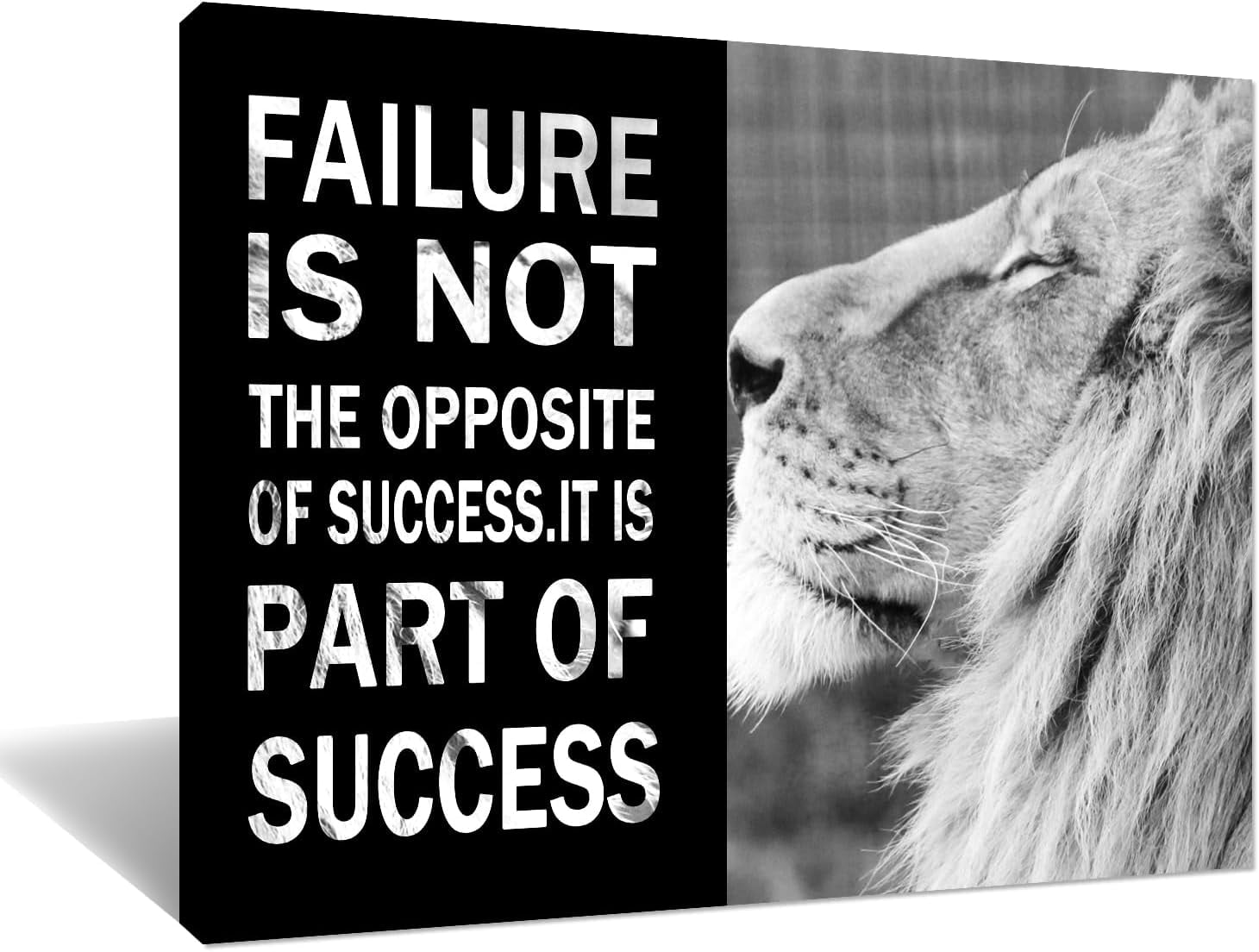 AVOI Motivational Lion Canvas Posters Print Wall Art Office Decor ...