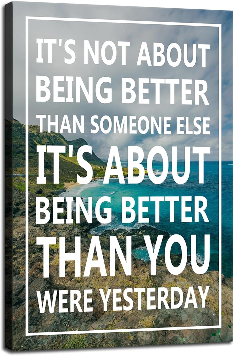 AVOI Motivational Poster Inspirational Canvas Wall Art It's Not About ...