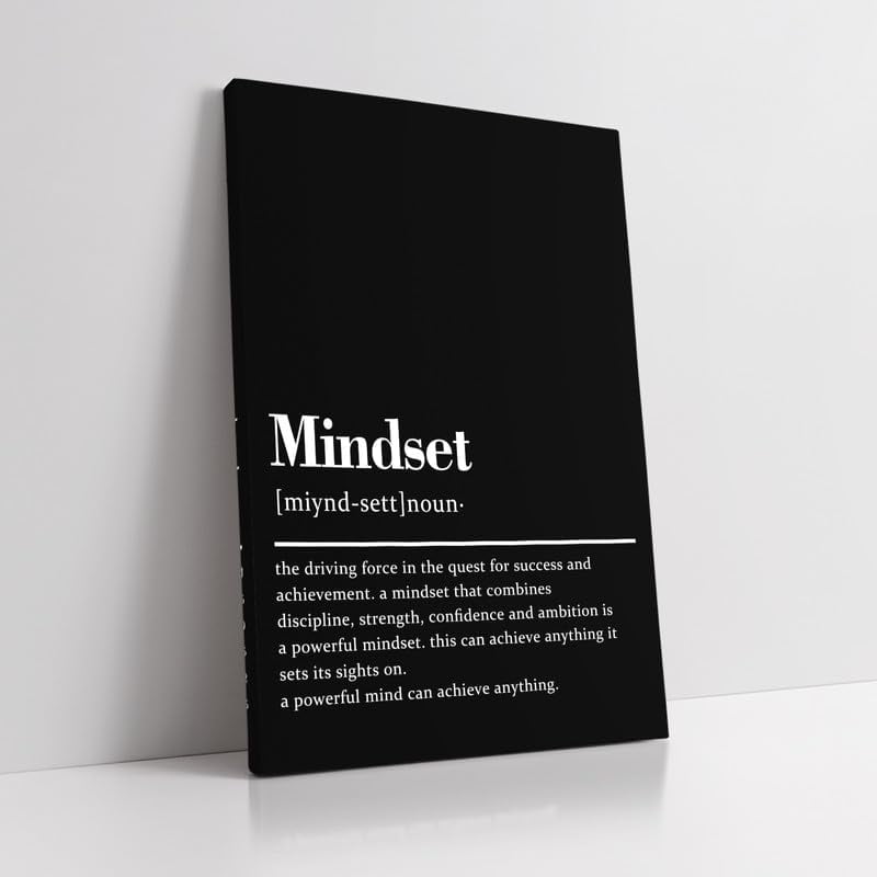 AVOI Motivational Quotes Mindset Wall Art-Inspirational Positive Quotes ...