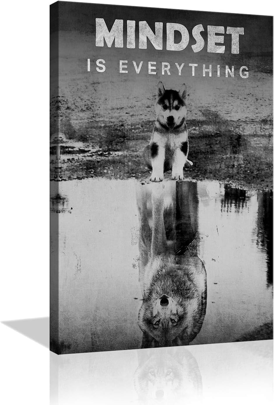 AVOI Motivational Wall Art Mindset is Everything Inspirational Canvas ...