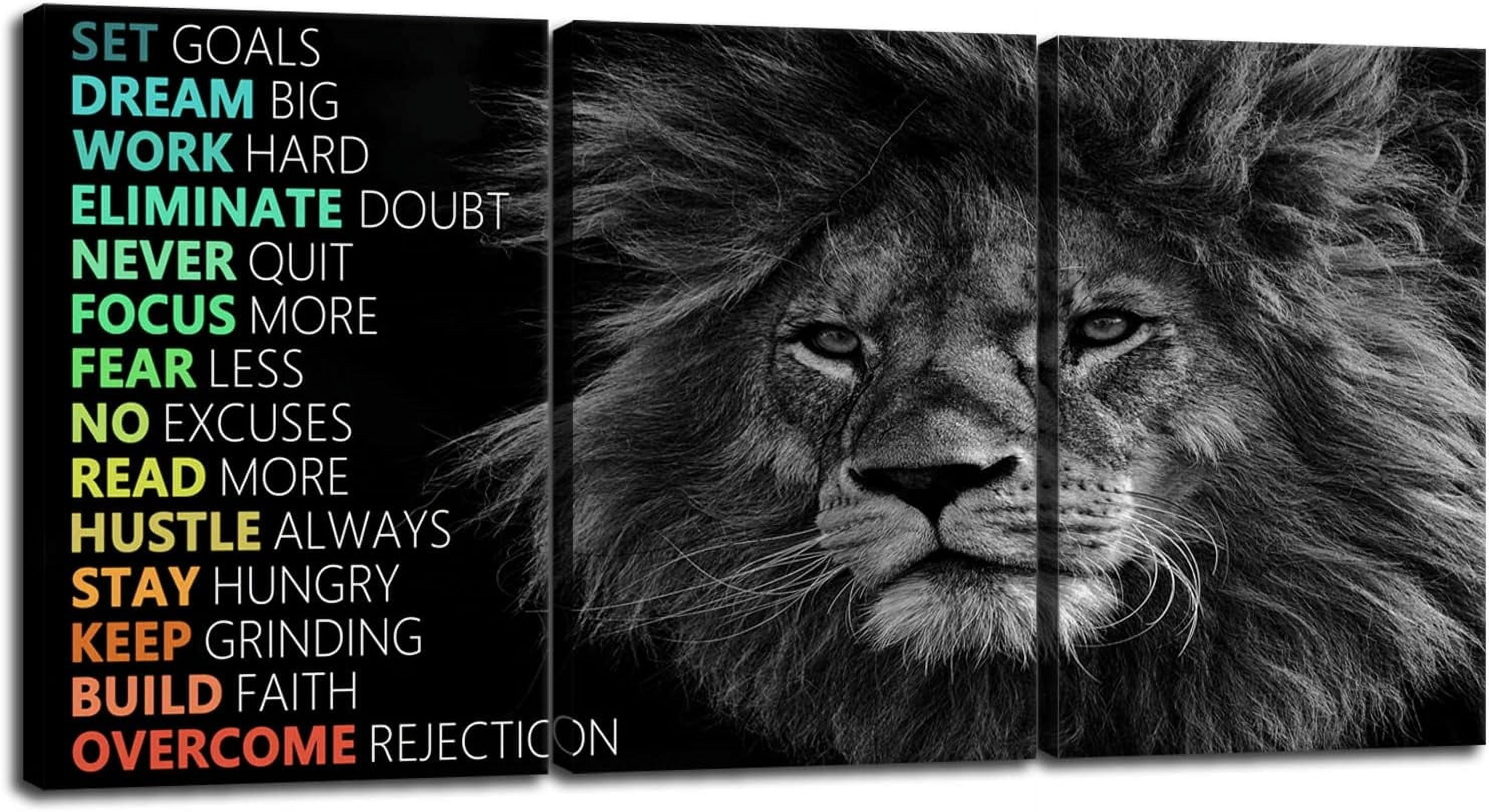 ASPORIC Inspirational Canvas Wall Art Painting Motivational ...