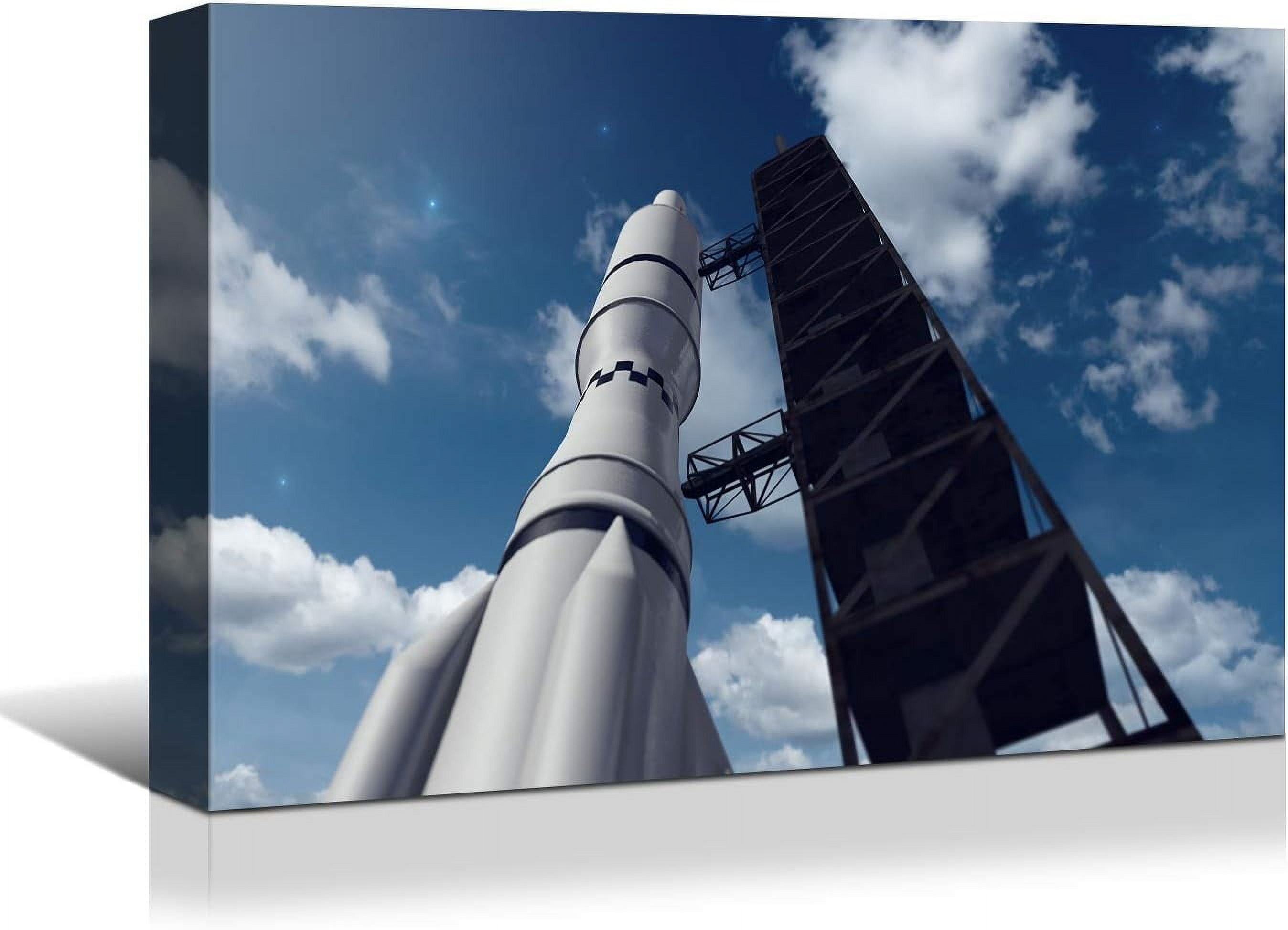 AVOI NASA Launches Rocket Educational and Motivational Wall Decor Art Print Poster Landscape ...