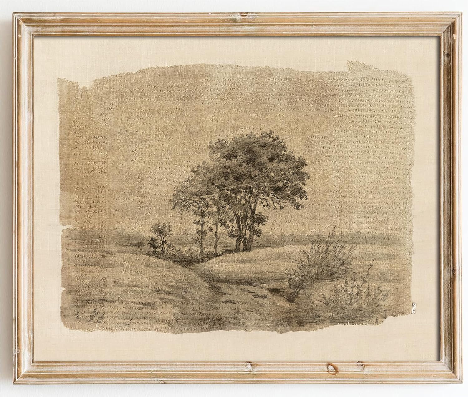 AVOI Neutral Wall Art Decor Vintage Tree Sketch Canvas Prints Rustic ...