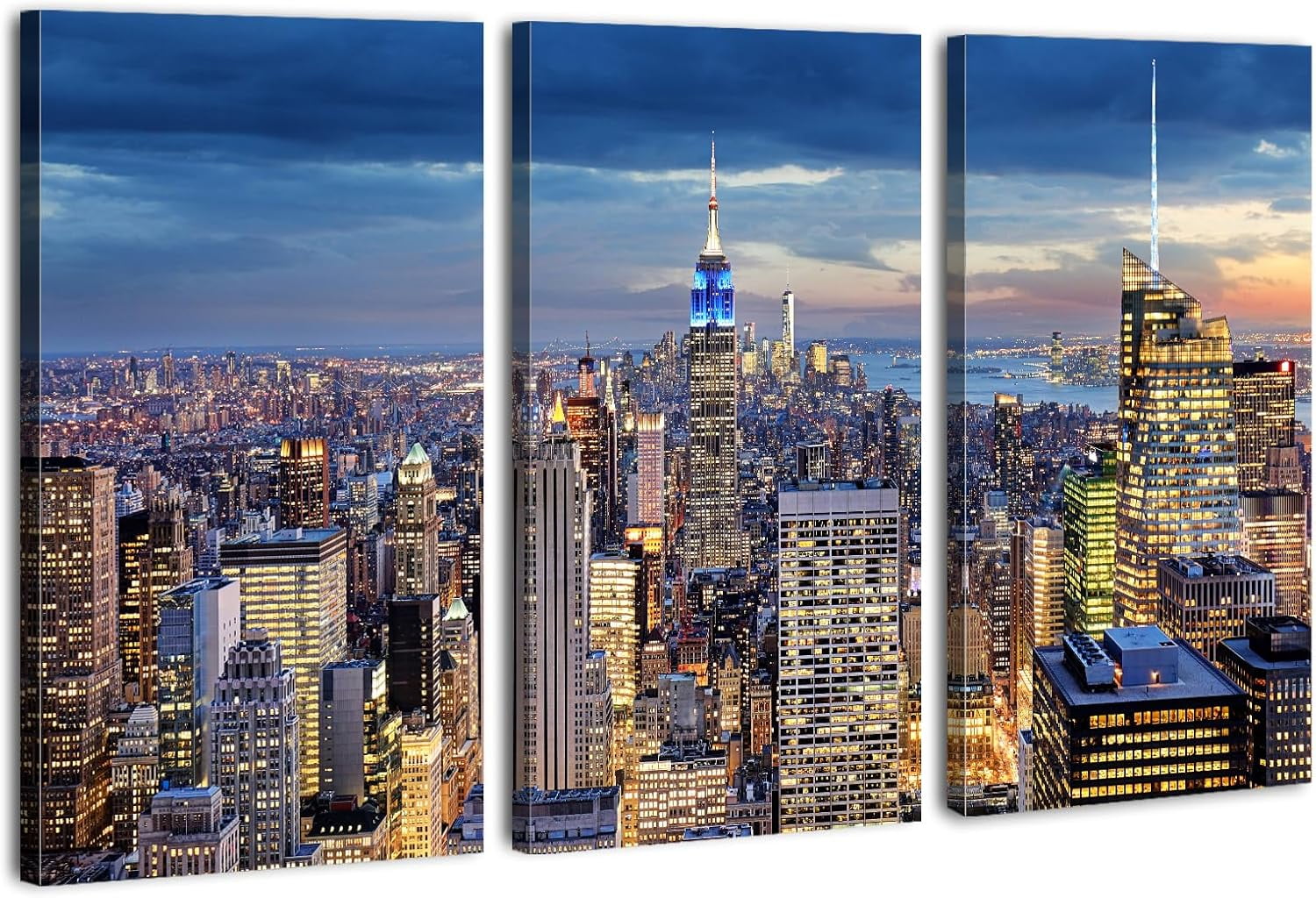 AVOI New York City Wall Art NYC Skyline Wall Decor for Office Living ...