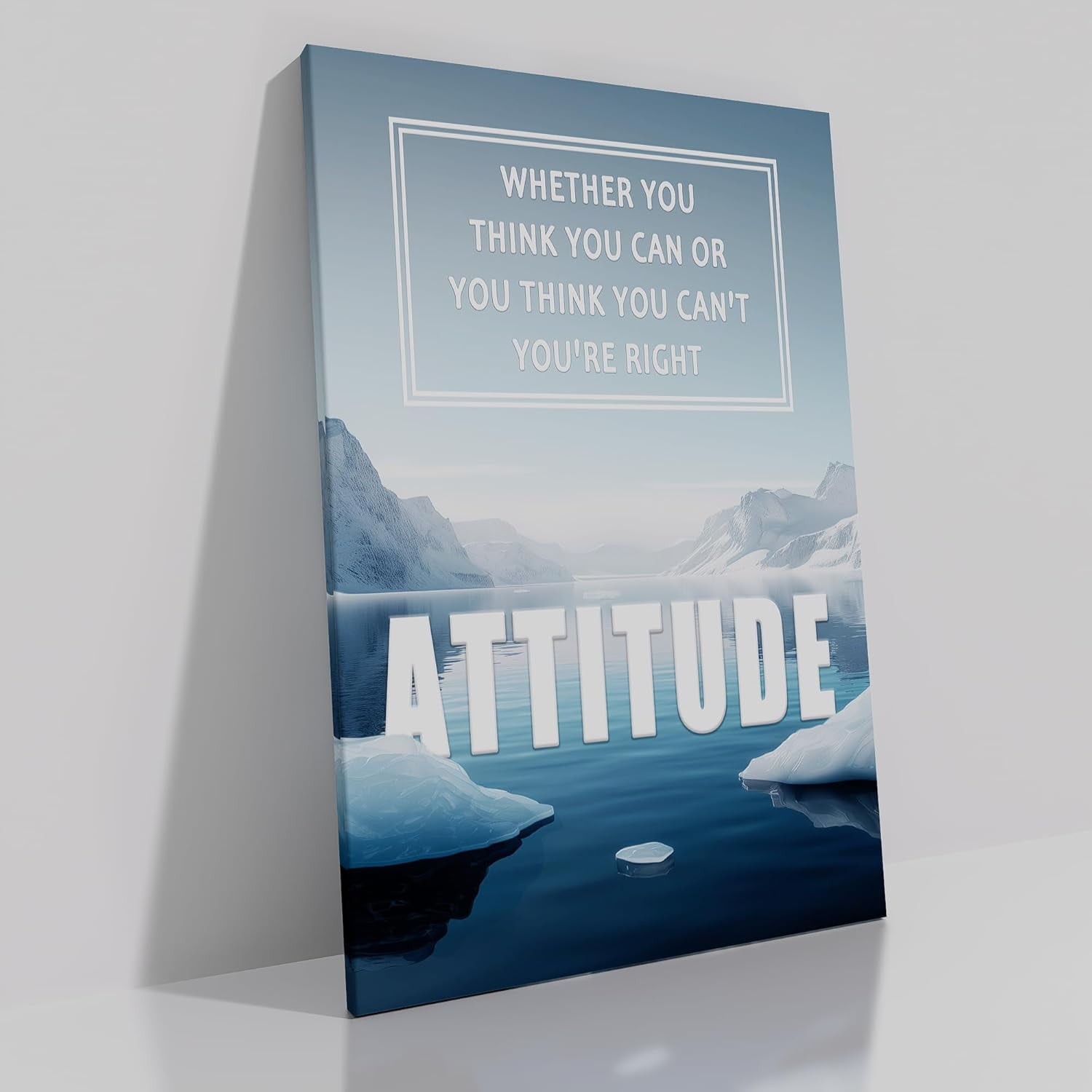AVOI Office Wall Decor Inspirational Positive Canvas Poster Attitude ...