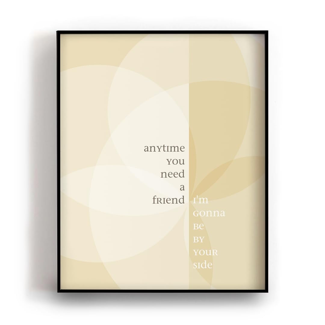 AVOI Overjoyed music wall art prints poster song lyric band rock ...