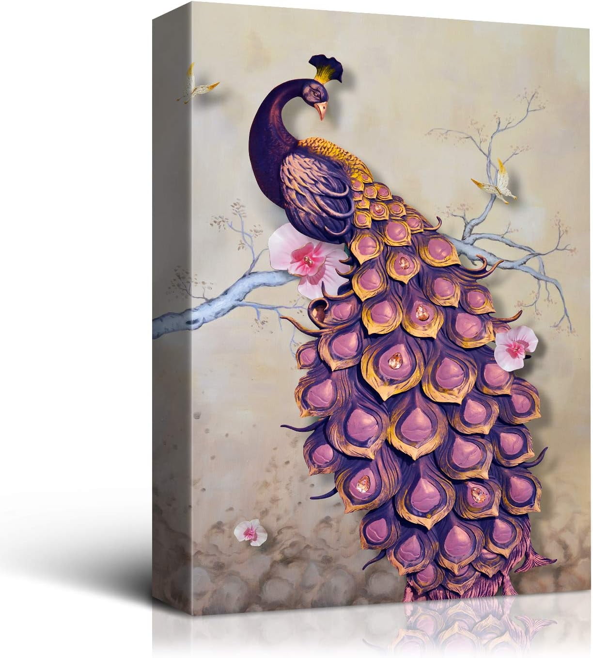 AVOI Peacock Canvas Art Prints,Animal Peacock Canvas Wall Art for ...