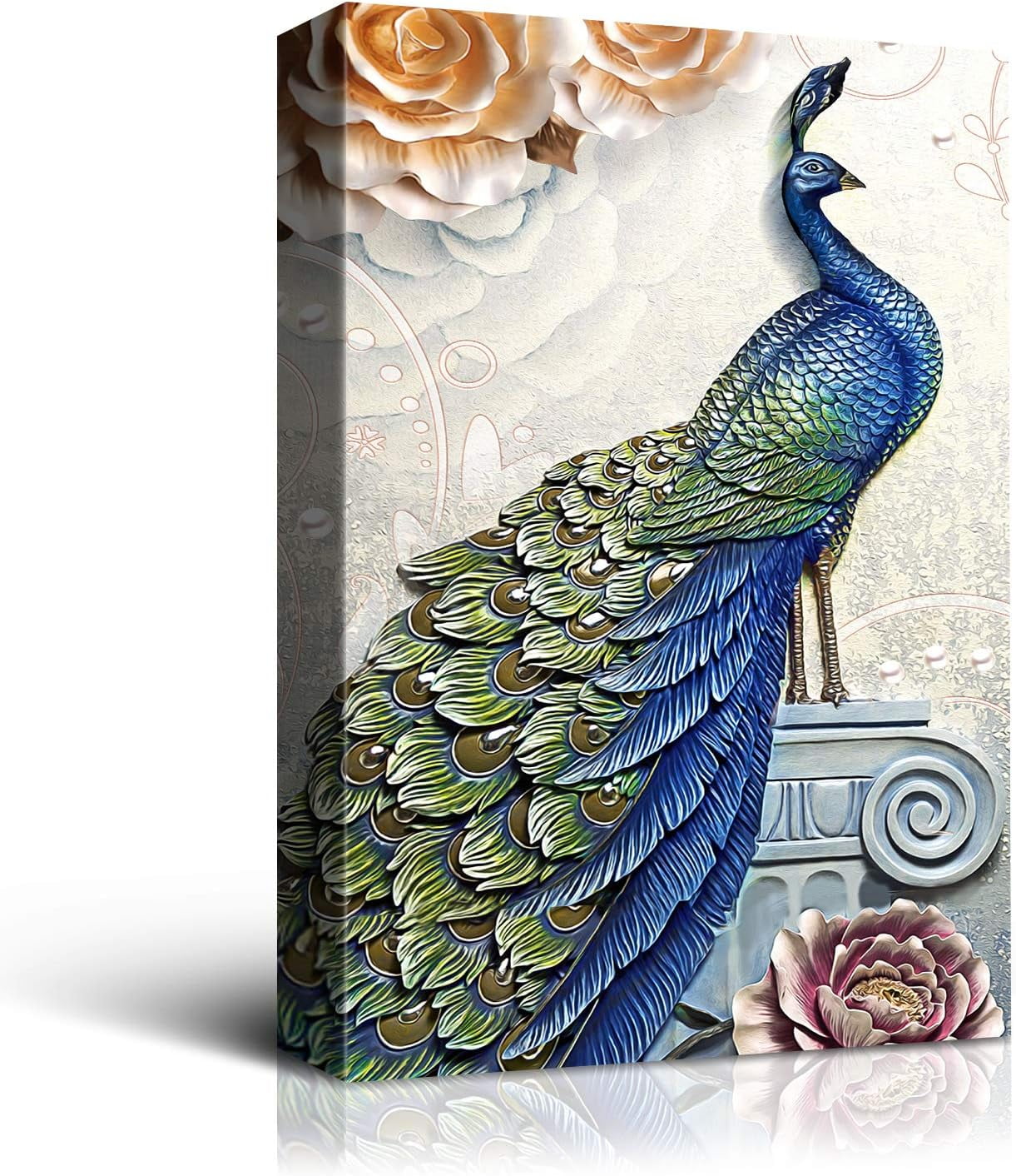 AVOI Peacock Canvas Prints Wall Art Picture Painting for Home ...