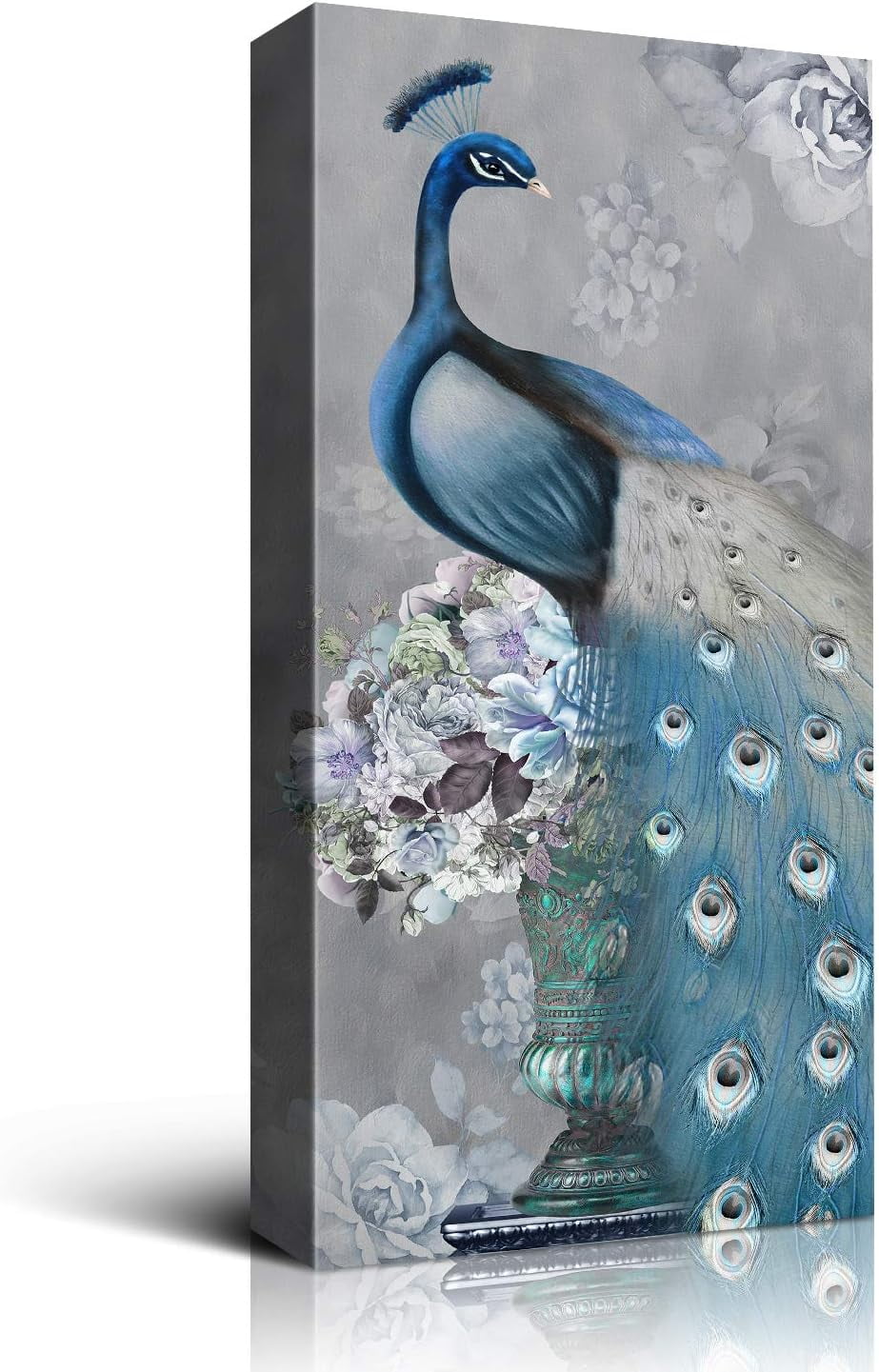 AVOI Peacock Canvas Wall Art Paintings - Peacock Showing Its Feathers ...