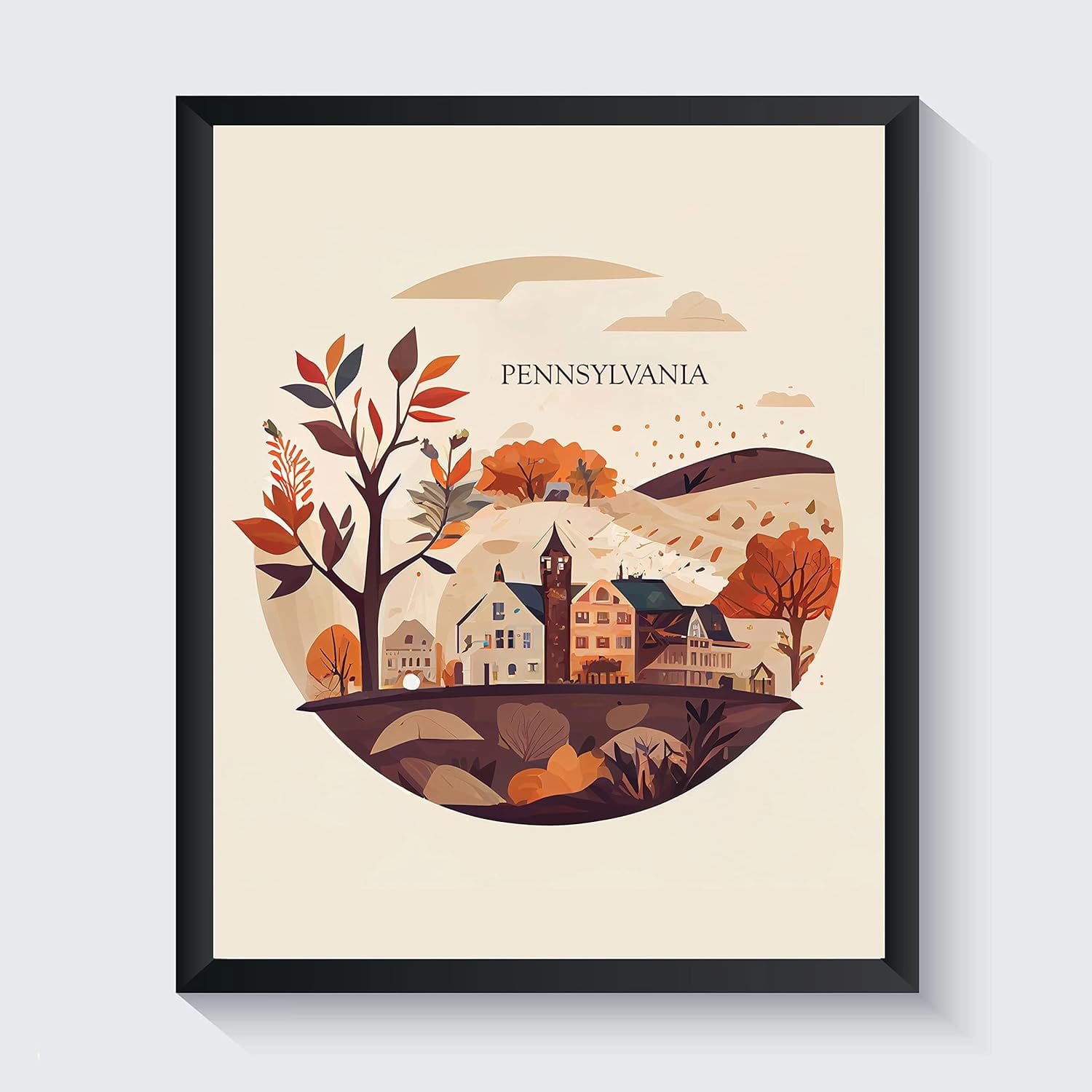 AVOI Pennsylvania Scenery Art Print, Pennsylvania Poster Wall art Decor ...