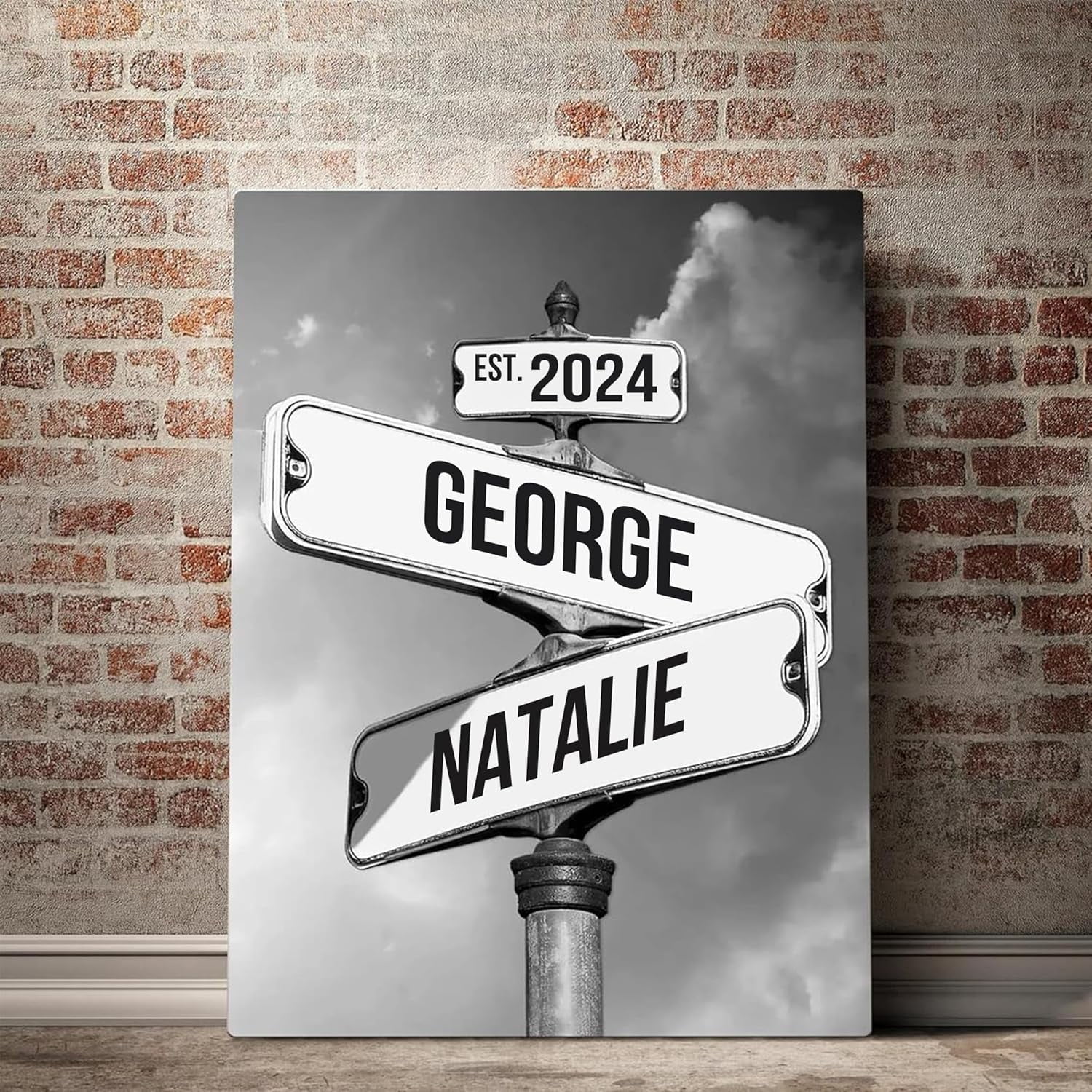 AVOI Personalized Crossroads Street Sign For Couples, Best Gift For ...