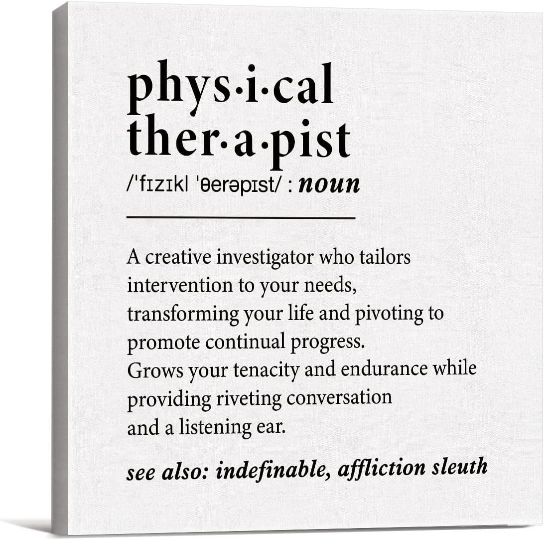 AVOI Physical Therapist Definition Canvas Wall Art Occupational Therapy ...
