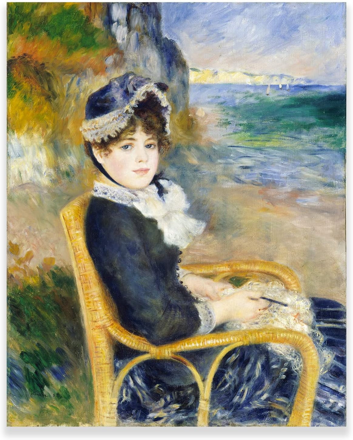AVOI Pierre Auguste Renoir Poster-by The Seashore by Pierre Renoir ...