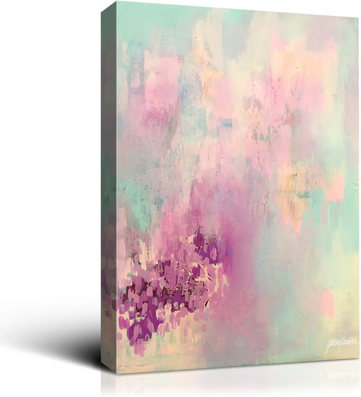 AVOI Pink Abstract Wall Art Modern Canvas Prints Wall Pictures for Home ...